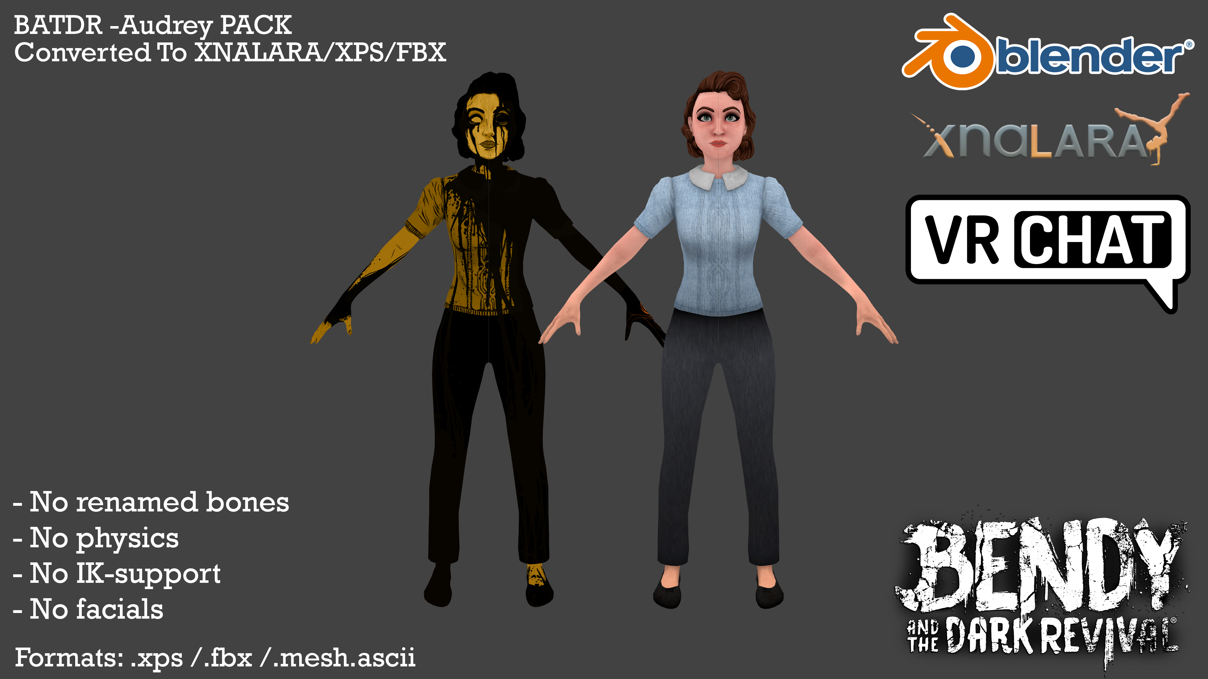 BATDR - Audrey PACK (XPS/FBX) by HiGuys920 on DeviantArt