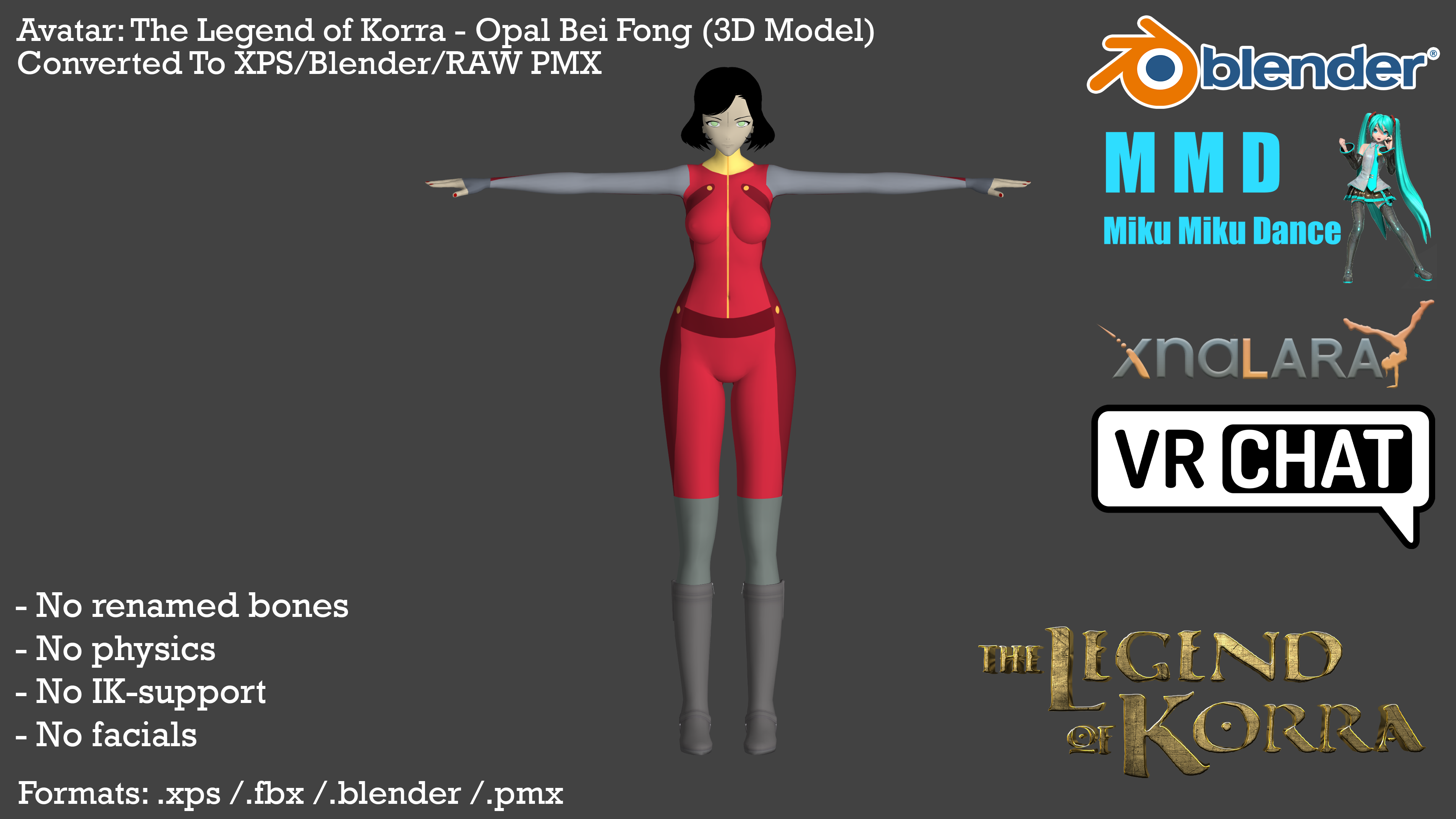 The Legend of Korra - Opal Bei Fong (XPS/FBX/MMD) by HiGuys920 on DeviantArt