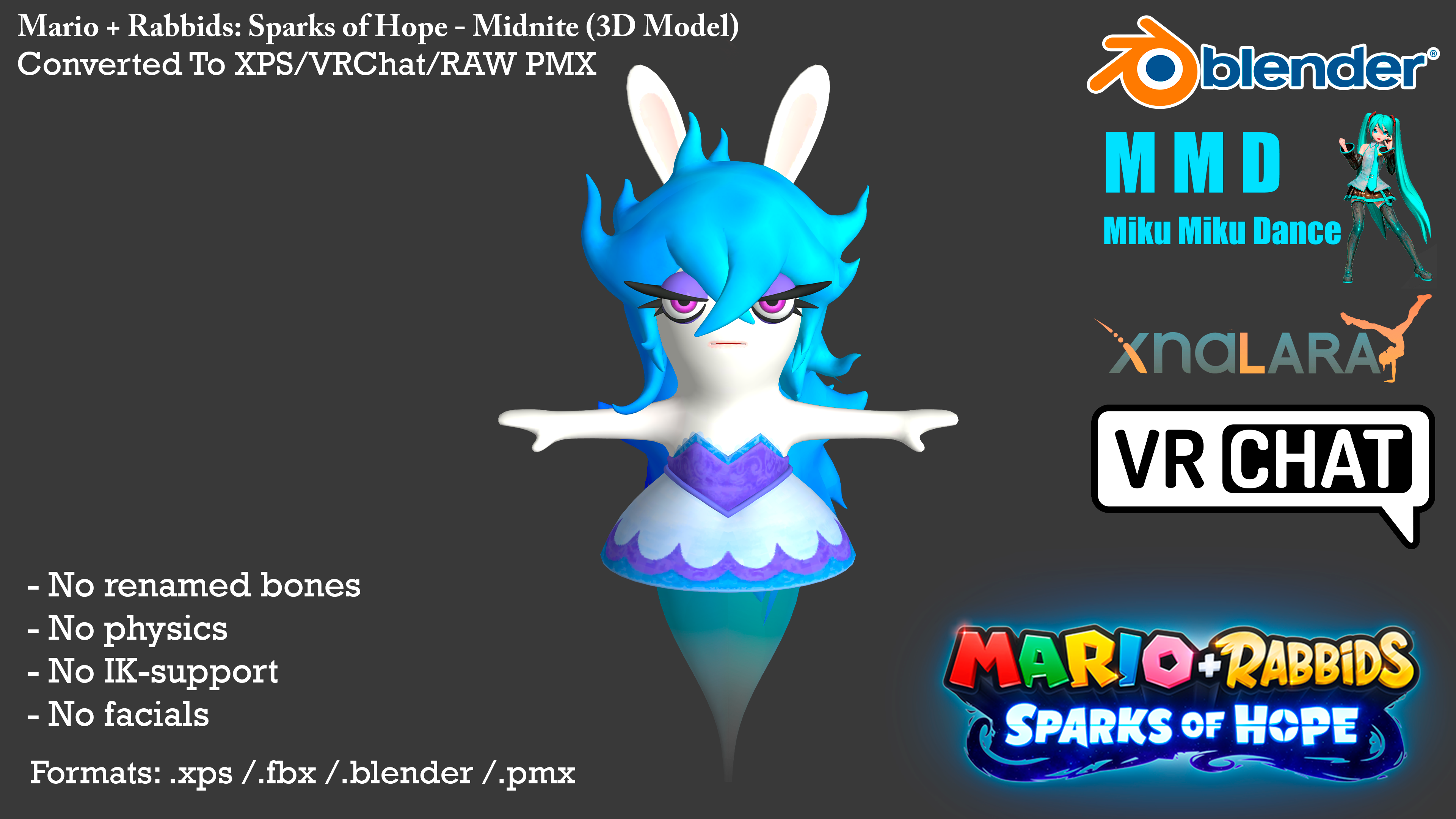 Mario + Rabbids - Sparks of Hope - Midnite (XPS) by HiGuys920 on DeviantArt