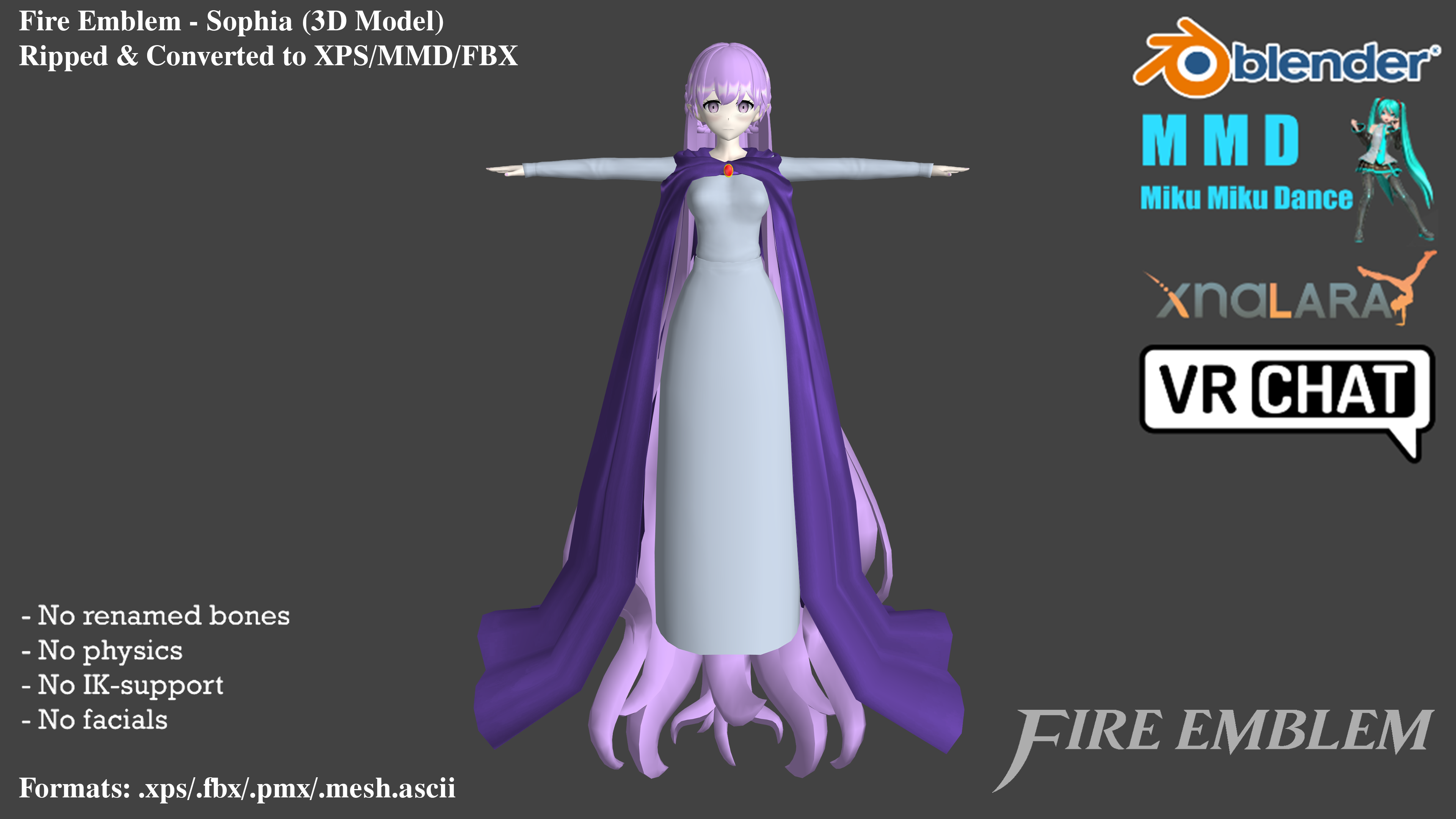 Fire Emblem - Sophia (XPS/FBX/MMD) by HiGuys920 on DeviantArt