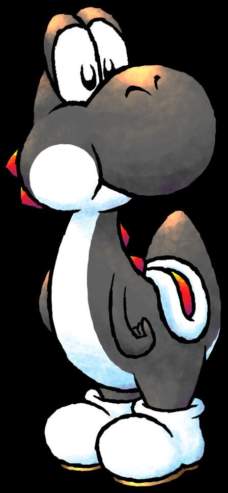 Black Yoshi by teh-yoshi on DeviantArt