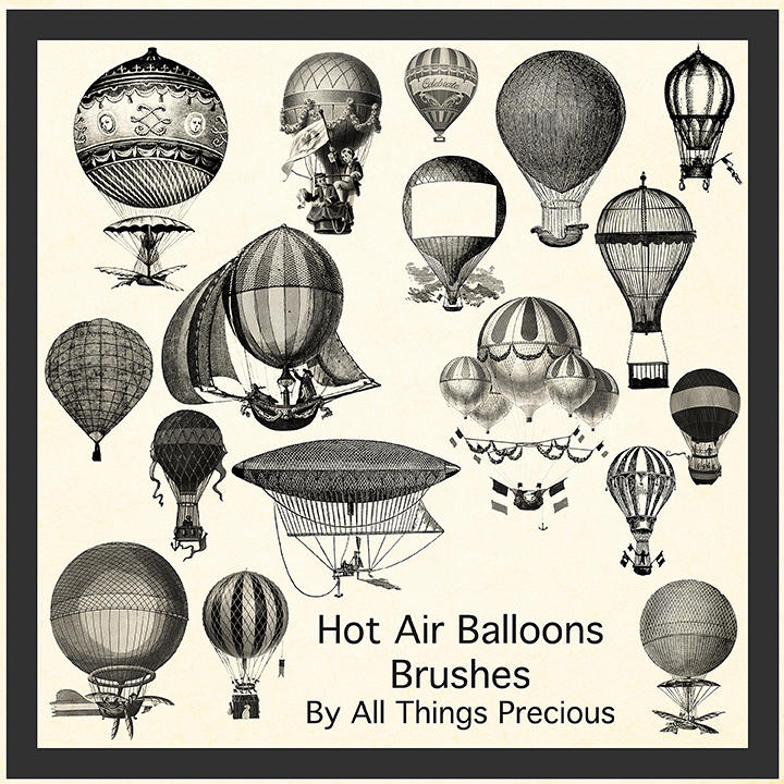 Hot Air Balloon Brushes by ATPTextures on DeviantArt