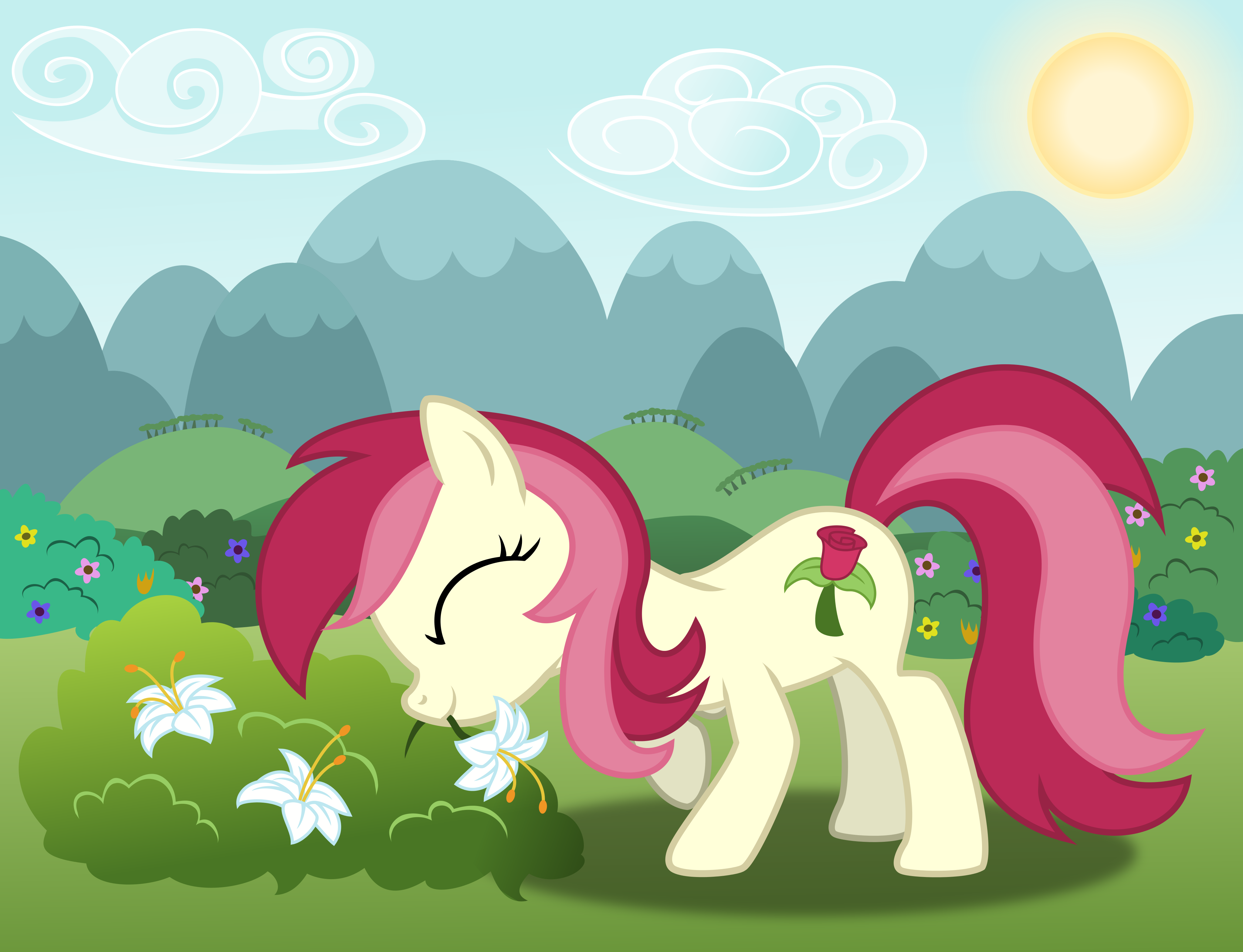 Rose picking up a flower by mattbas on DeviantArt