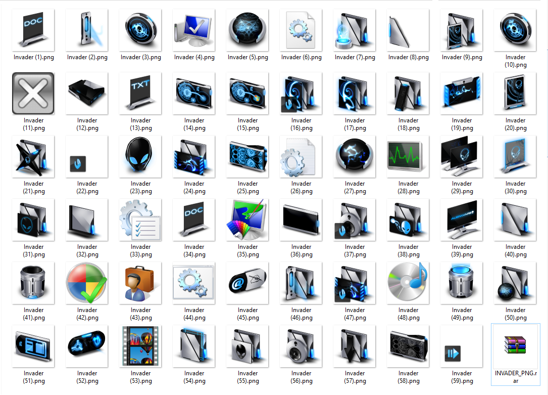 Alienware Invader Icons PNG Full Package by LeVictory on DeviantArt