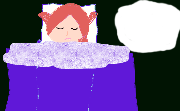 Werewolf Girl Sleeping by AskMiaBrownHair on DeviantArt