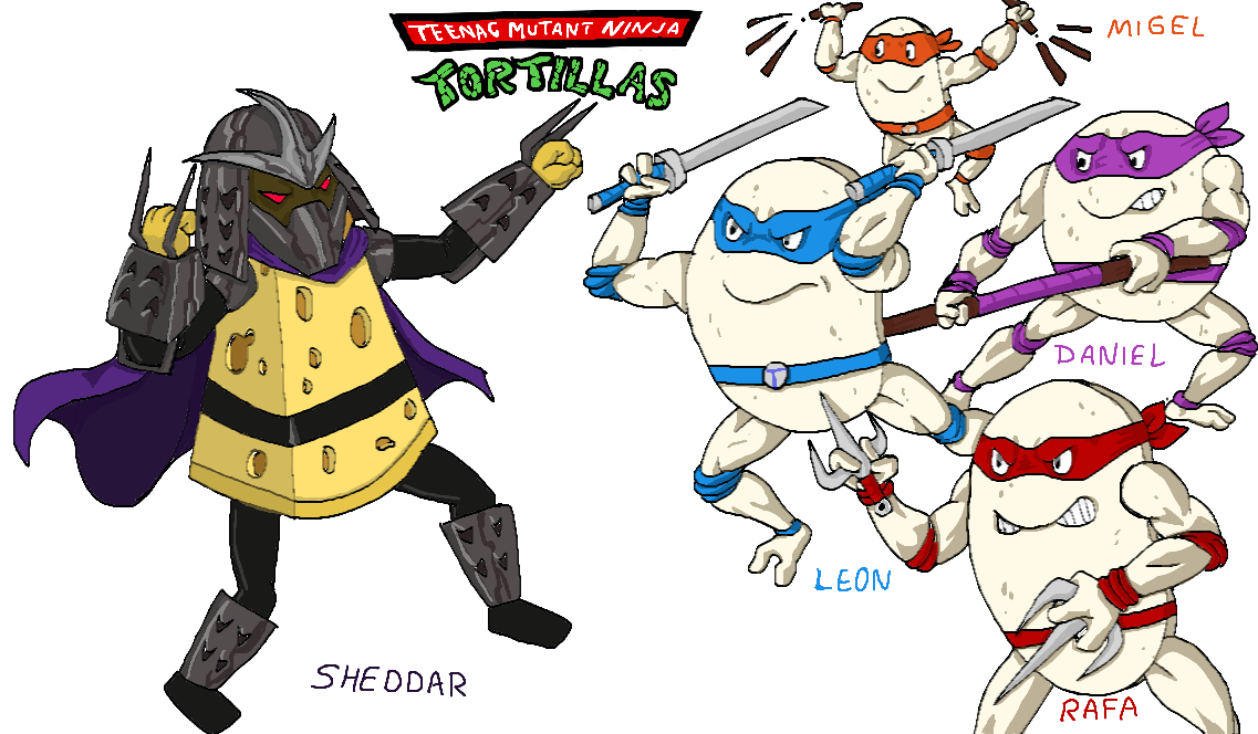 Las Tortillas Ninja by rubtox on DeviantArt