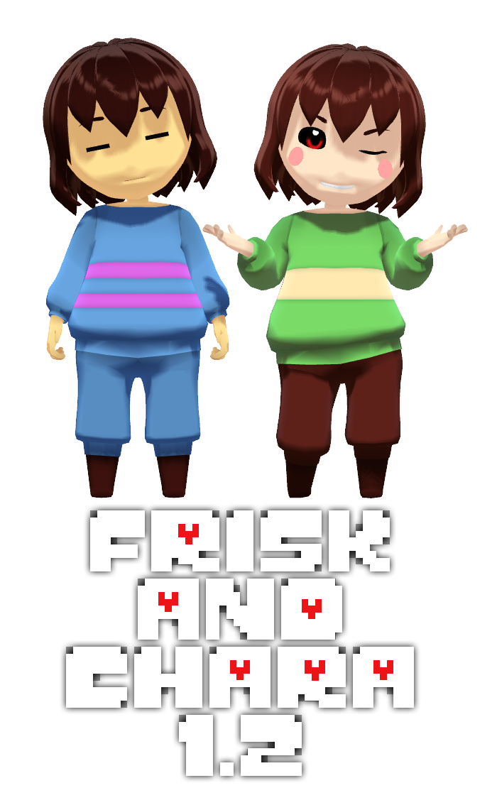 MMD Undertale - Frisk and Chara v1.2 by MagicalPouchOfMagic on DeviantArt