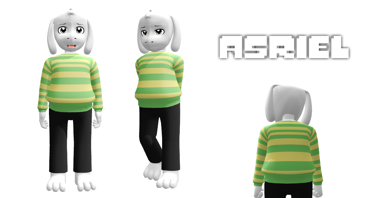 MMD Undertale - Asriel v1.0 by MagicalPouchOfMagic on DeviantArt