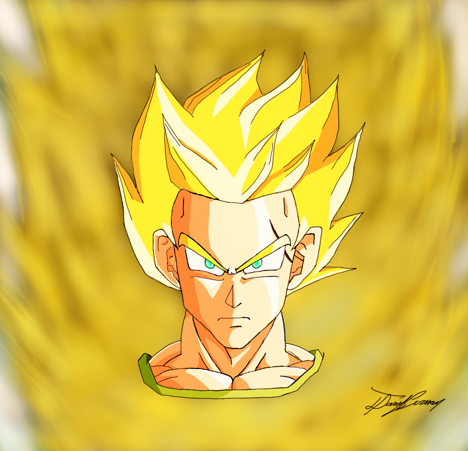 Super Saiyan Daikon with background by gokujr96 on DeviantArt