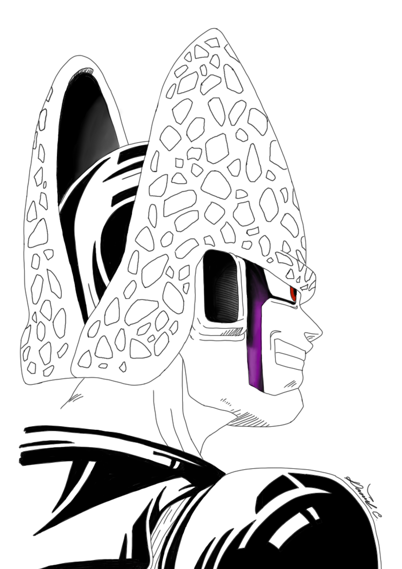 Perfect Cell Smirk WIP by gokujr96 on DeviantArt