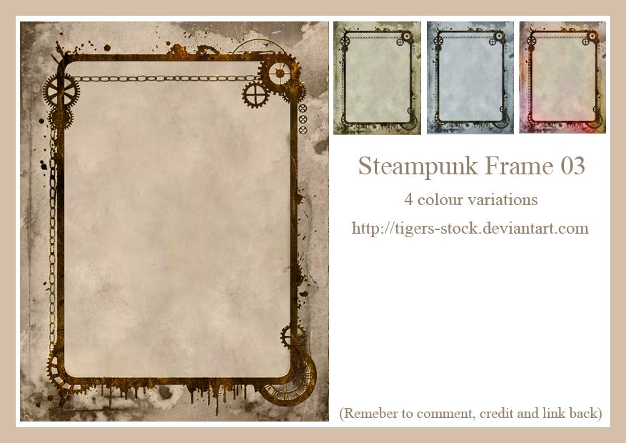 172 Steampunk Frame 03 by Tigers-stock on DeviantArt