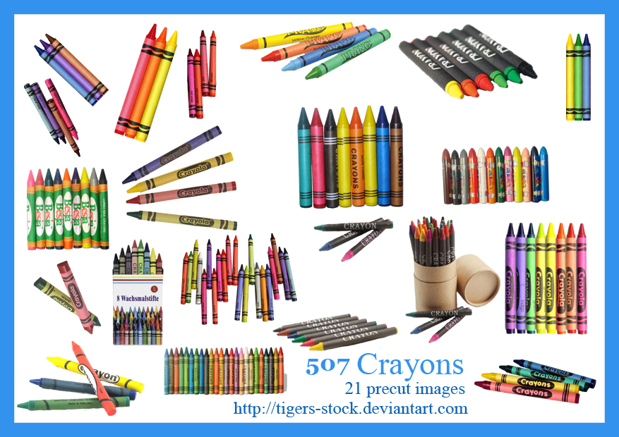 507 Crayons by Tigers-stock on DeviantArt