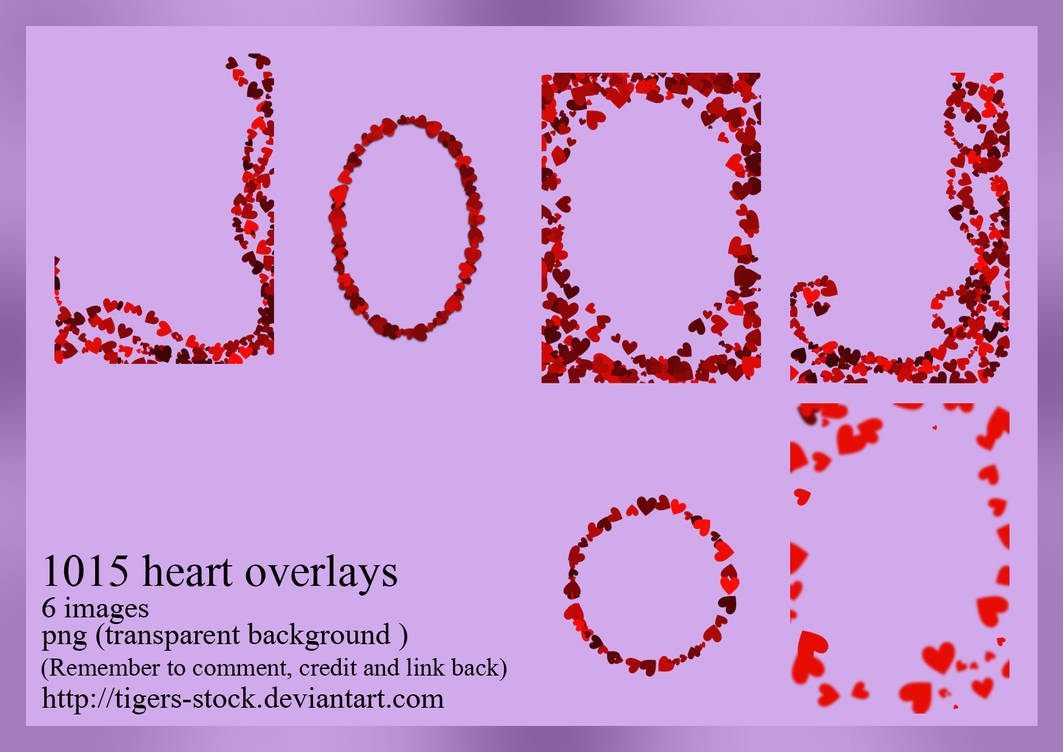 1015 Heart Overlays by Tigers-stock on DeviantArt