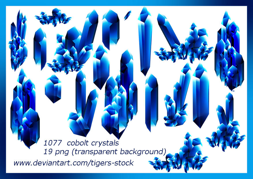 1077 Cobolt Crystals by Tigers-stock on DeviantArt