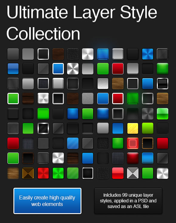 Ultime Photoshop Layer Style Collection by Friggog on DeviantArt