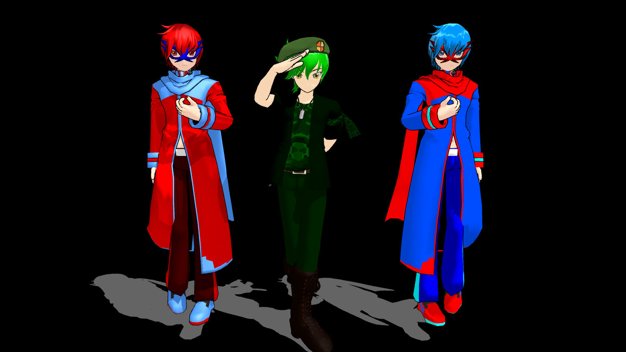 MMD + HTF Flippy, Splendid and Splendont Dl by Nanashione on DeviantArt