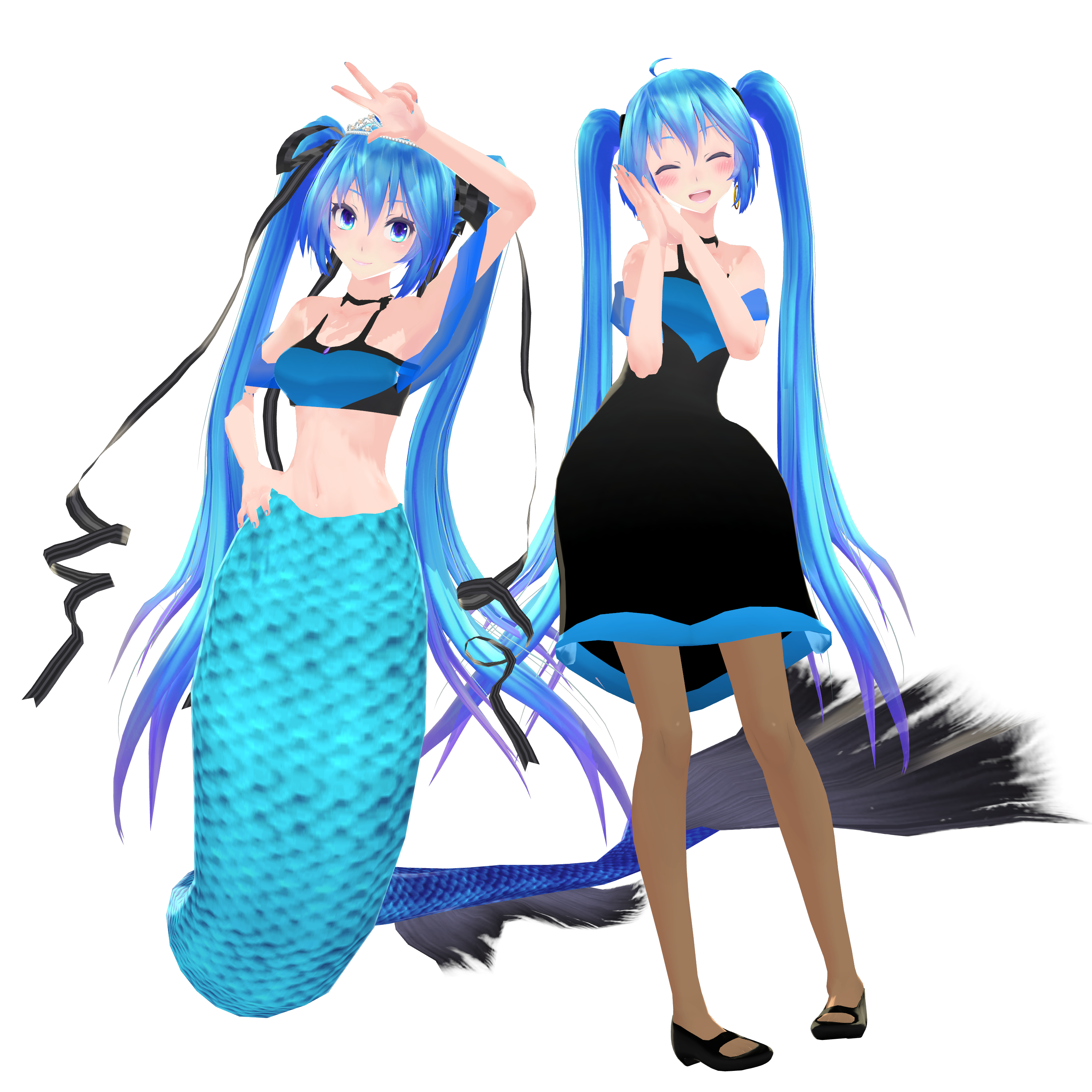 Tda Dress and Mermaid Miku .:Download:. by Palcario on DeviantArt