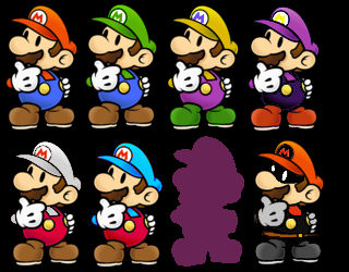 Smash Paper Mario - Palette Swaps by J-Yoshi64 on DeviantArt