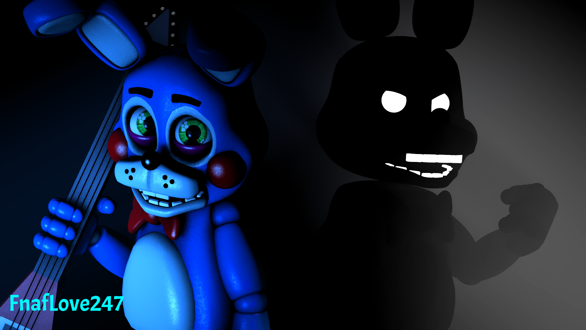 Toy Bonnie And Shadow Bonnie by fnaflove247 on DeviantArt