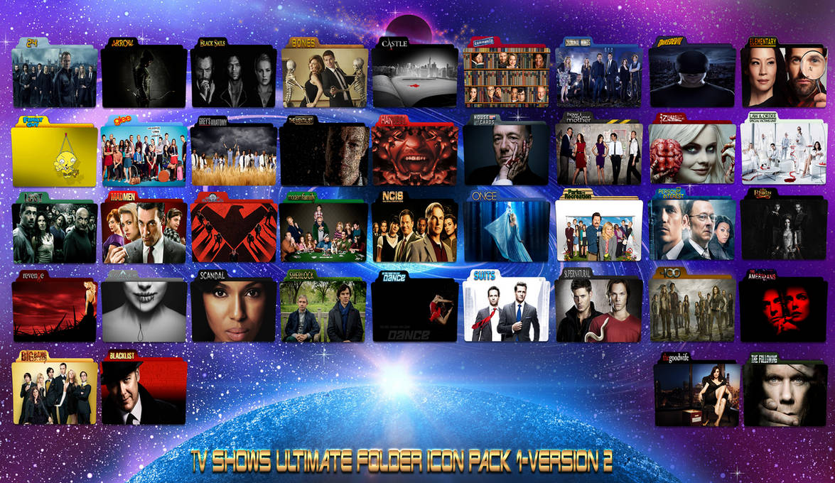 TV Shows Ultimate Folder Icon Pack 1-Version 2 by gterritory on DeviantArt