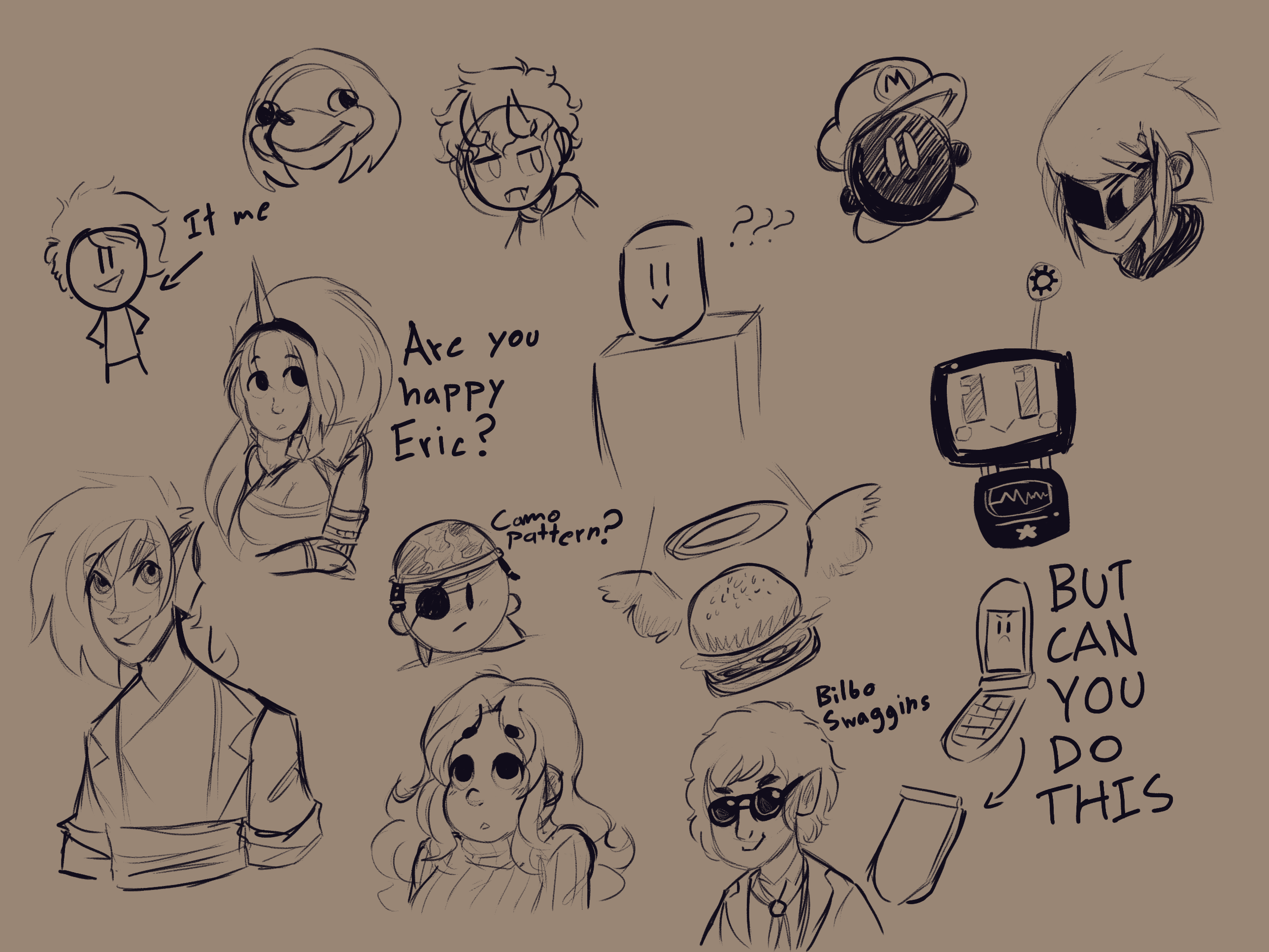 Stream doodles #1 by junodesajuno on DeviantArt