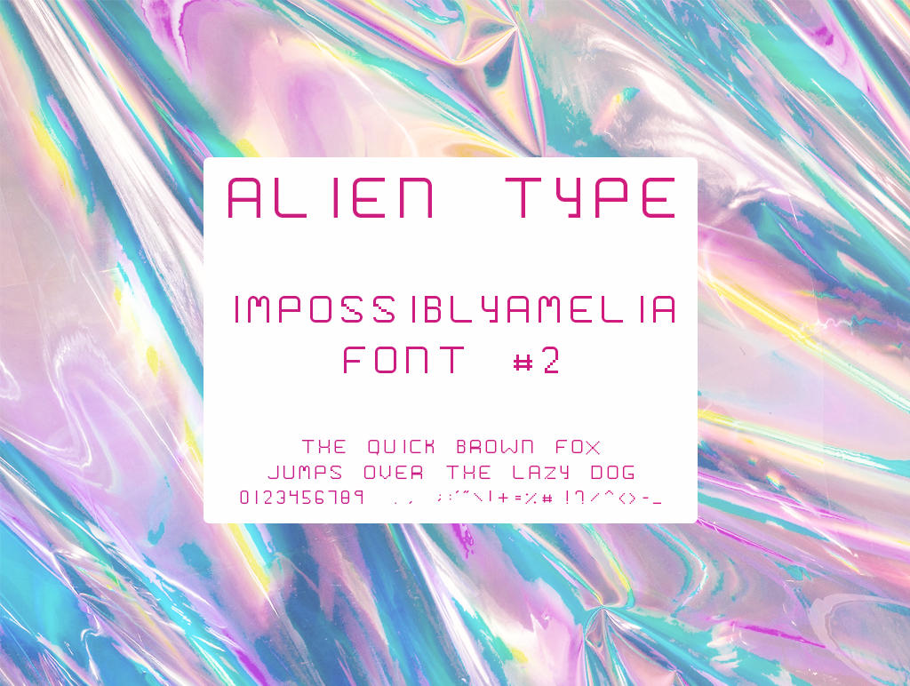ALIEN TYPE: Font #2 by impossiblyamelia on DeviantArt