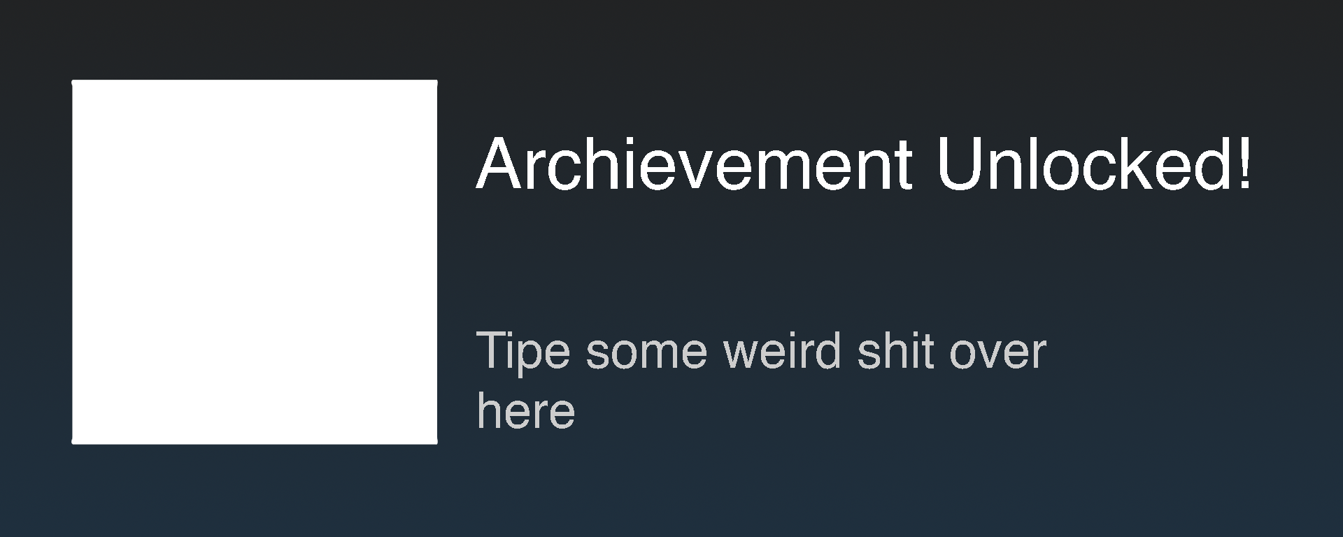Steam Achievement Template By JuanGames45 On DeviantArt