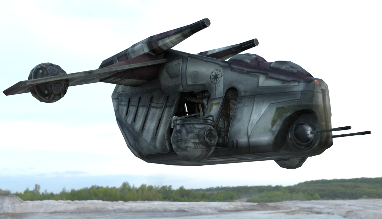 LAAT Republic gunship freebie by dazinbane on DeviantArt
