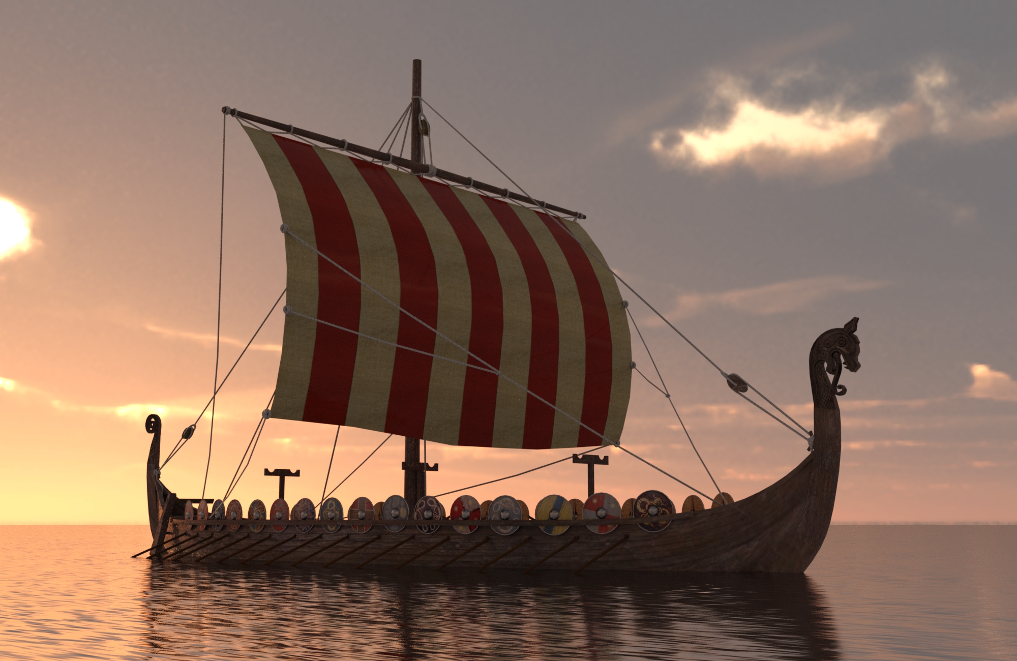 Viking Longship Freebie by dazinbane on DeviantArt