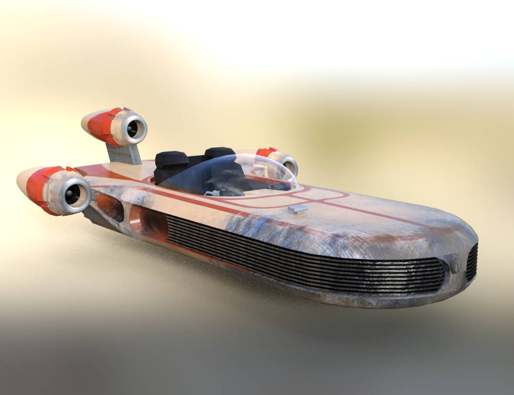 X-34 Landspeeder freebie by dazinbane on DeviantArt