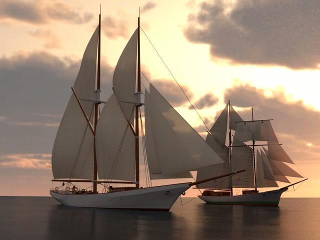 Schooners sailing by vid by dazinbane on DeviantArt