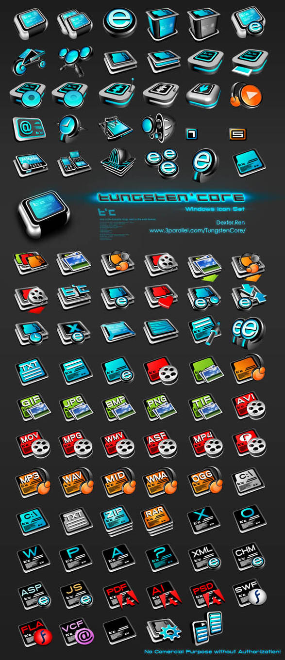 Tungsten Core Icon set by lindexter on DeviantArt