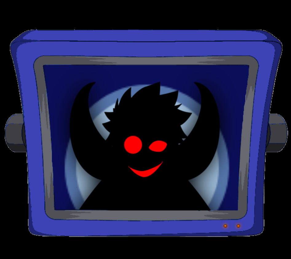 Professor N. Shroud silhouette(monitor with mouth) by Venjix5 on DeviantArt