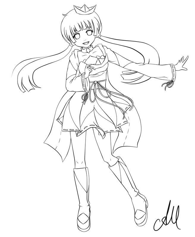 Shirane Lineart by Shampie on DeviantArt