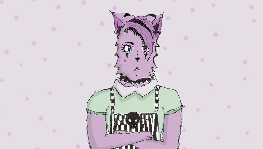 Pastel Goth Wolf by Portiacutie on DeviantArt