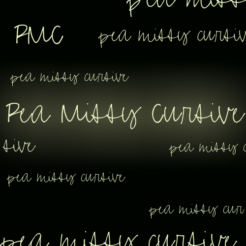 Pea Missy Cursive Font by lovelielife on DeviantArt