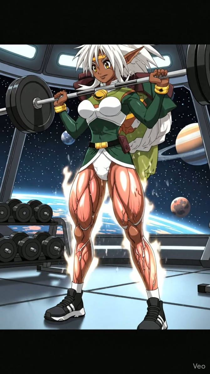Aisha does some squats by OtakuKurisu on DeviantArt