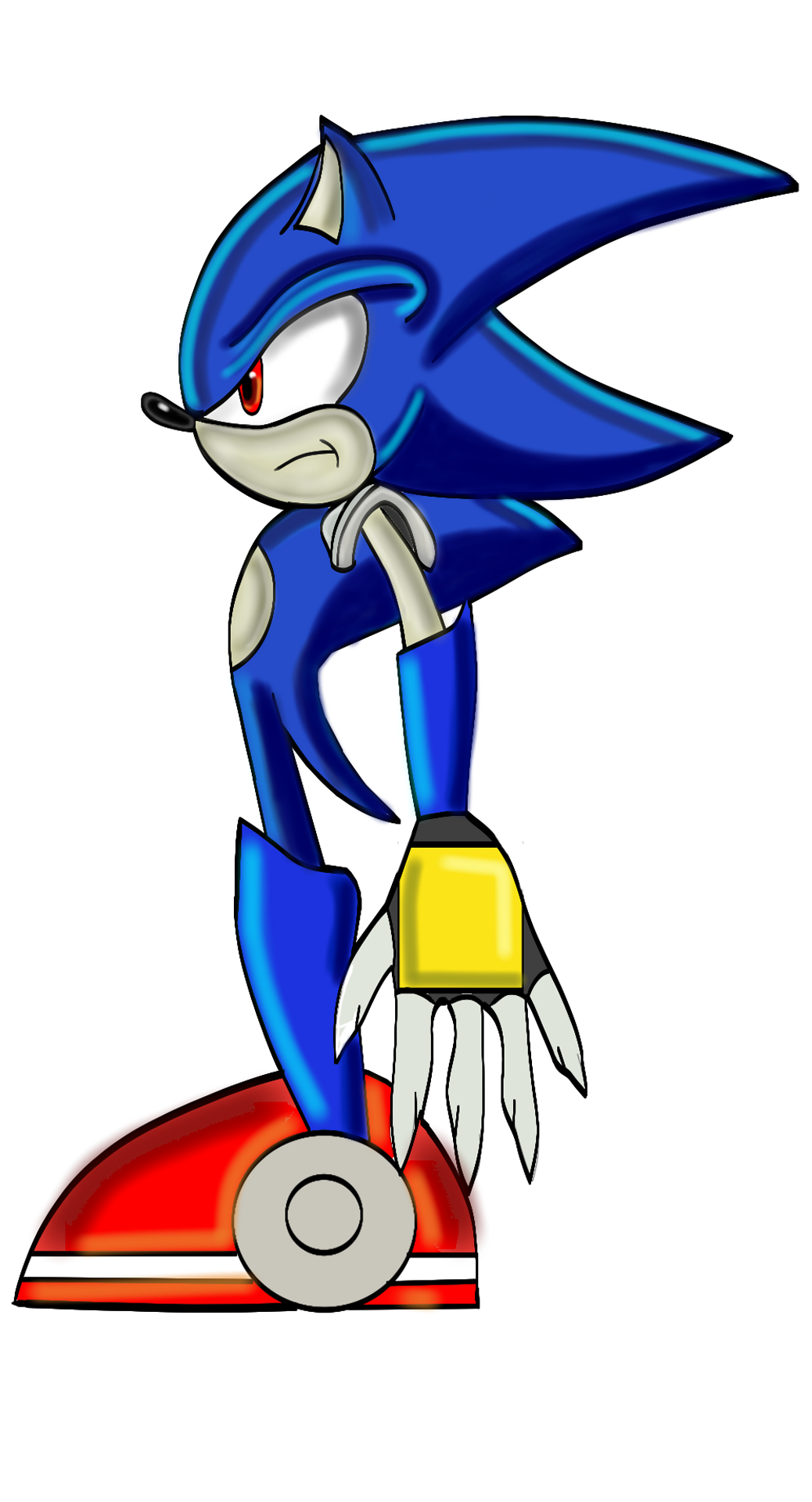metal sonic in the flesh side veiw by Tru-sonic-t-h-50413 on DeviantArt