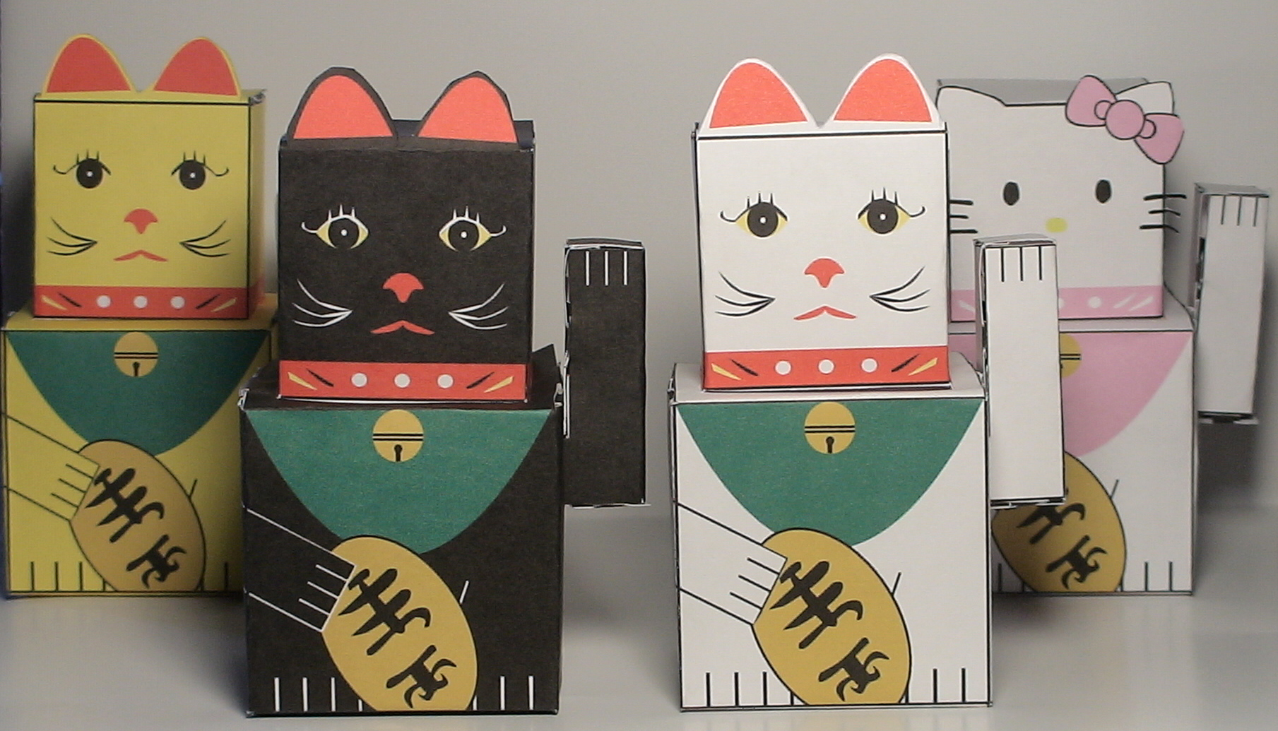 Lucky Cat Cubee Set by theredone1986 on DeviantArt