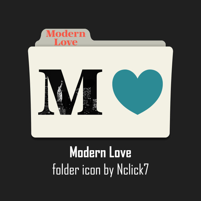 Modern Love folder icon by Nclick7 on DeviantArt