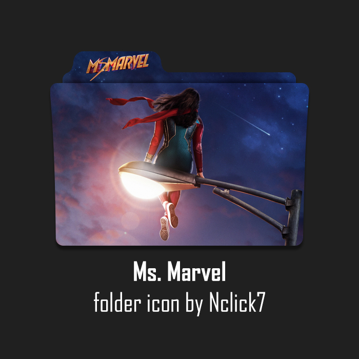 Ms. Marvel folder icon by Nclick7 on DeviantArt