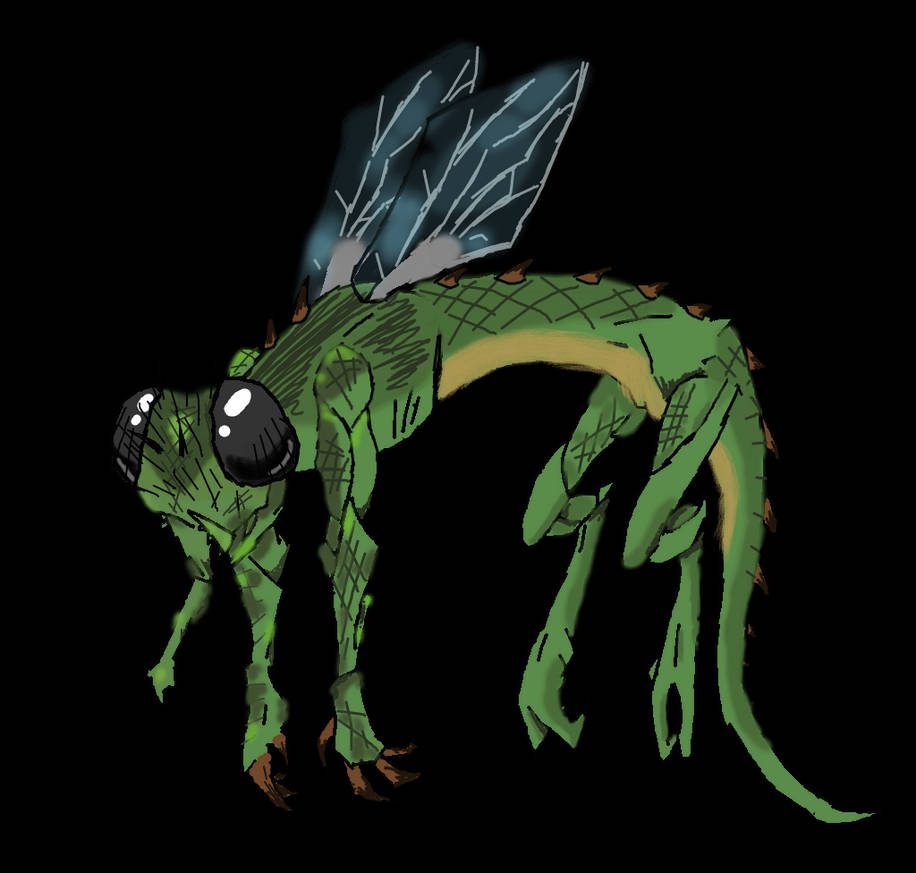 Dragonfly IRL : coloured by TheWorldDevourer on DeviantArt