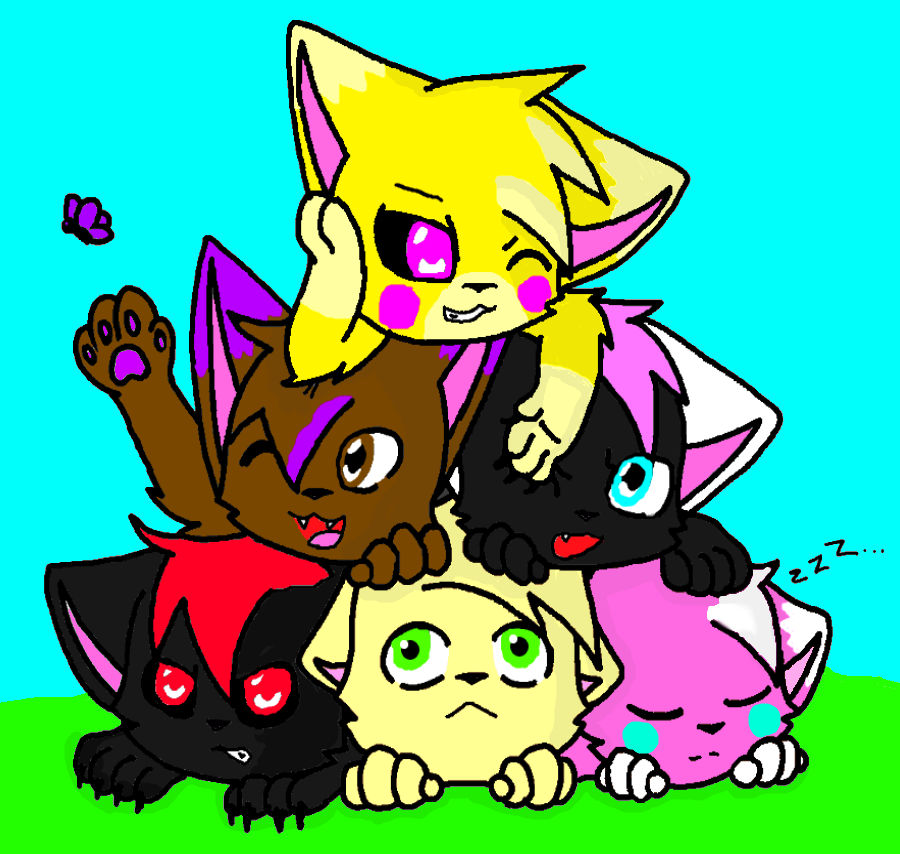 The Kitten Family by Goldenandfriends on DeviantArt
