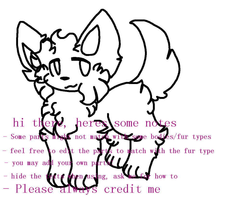 Base pack / f2u! by maple-kammiekam on DeviantArt