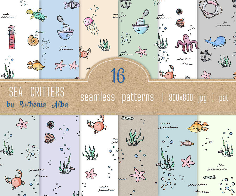 Texture Set #35: Marine Critters by Ruthenia-Alba on DeviantArt