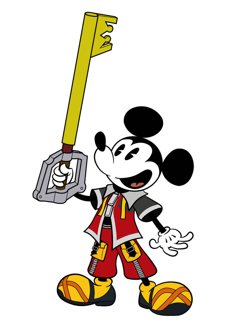 how to draw kingdom hearts mickey