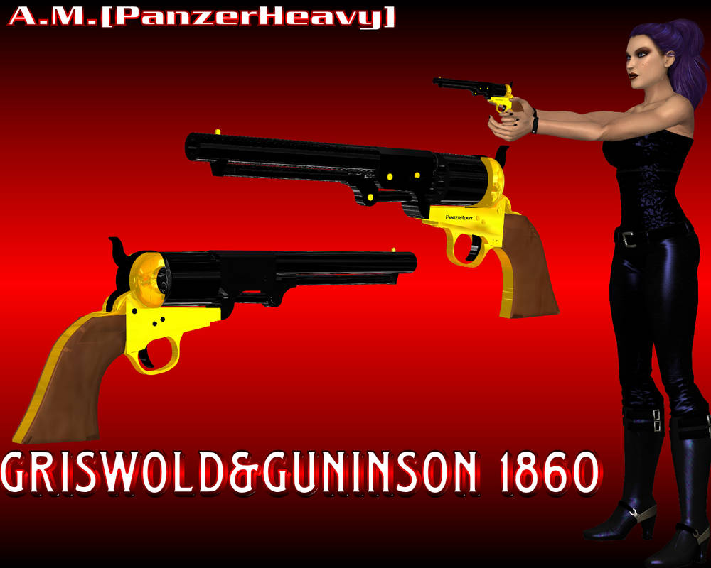 GriswoldGuninson 1860 revolver XPS by panzerheavy on DeviantArt