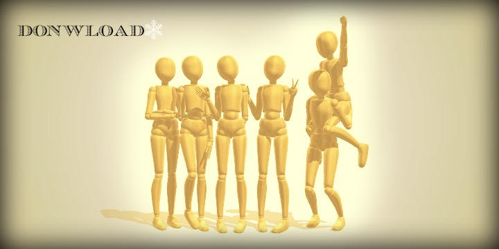 MMD Group Poses DL by LakshimiKawaii on DeviantArt