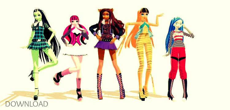 [MMD] Monster High Poses DL by LakshimiKawaii on DeviantArt
