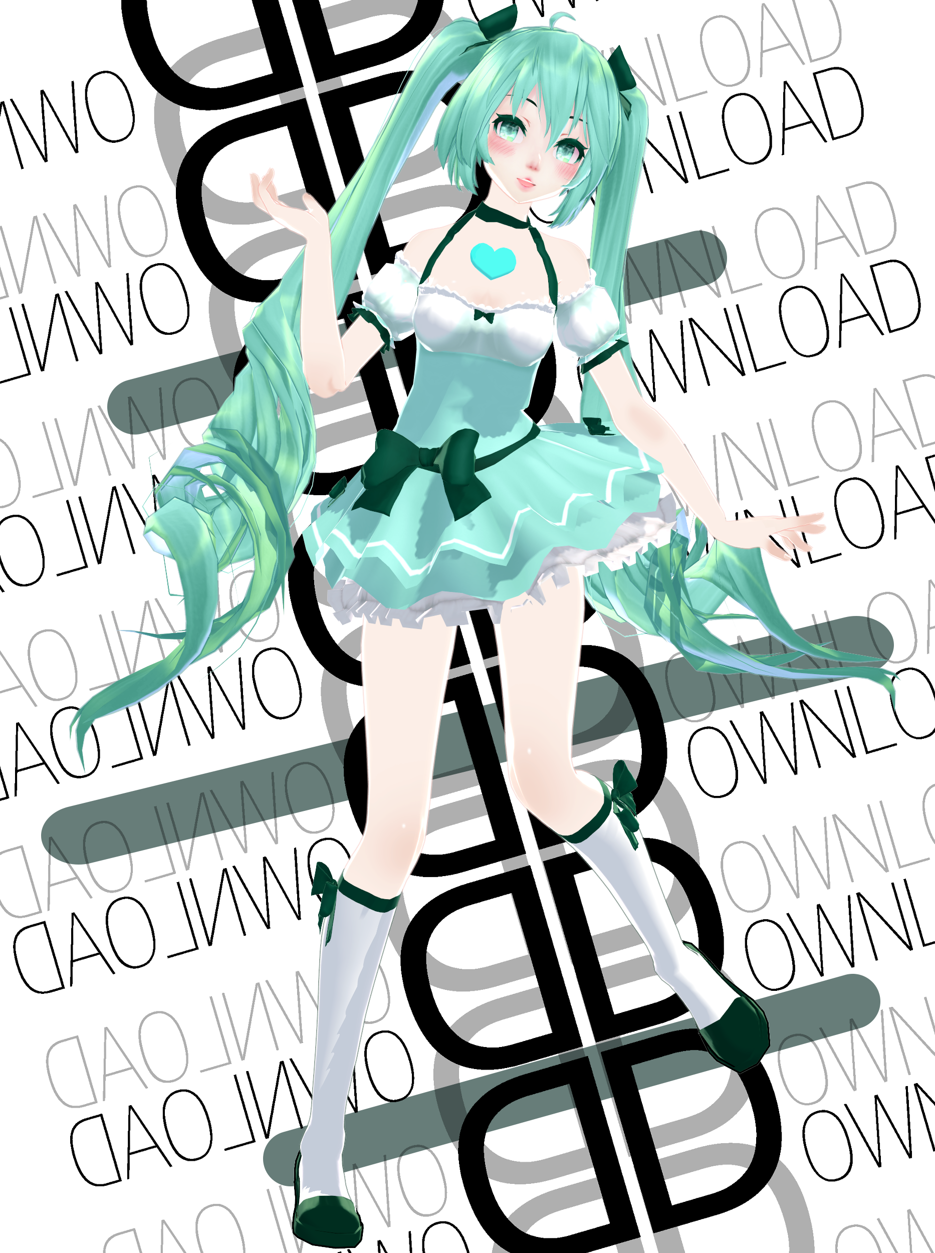 [MMD] TDA Heart Miku + Dl by kitten-S on DeviantArt